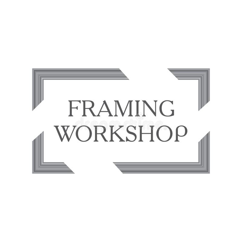 Logo on the Theme of Framing Workshop, Frame Stock Illustration ...