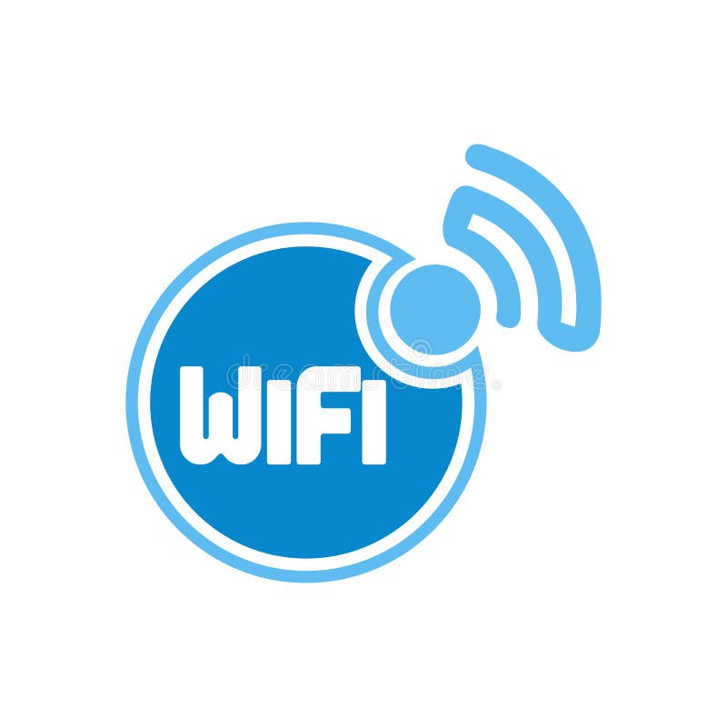 Vector Logo of Free Wi-Fi, Service and Settings Stock Vector ...