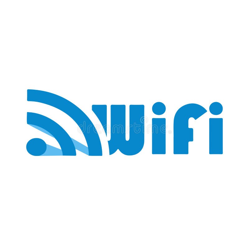 Vector Logo of Free Wi-Fi, Service and Settings Stock Vector ...