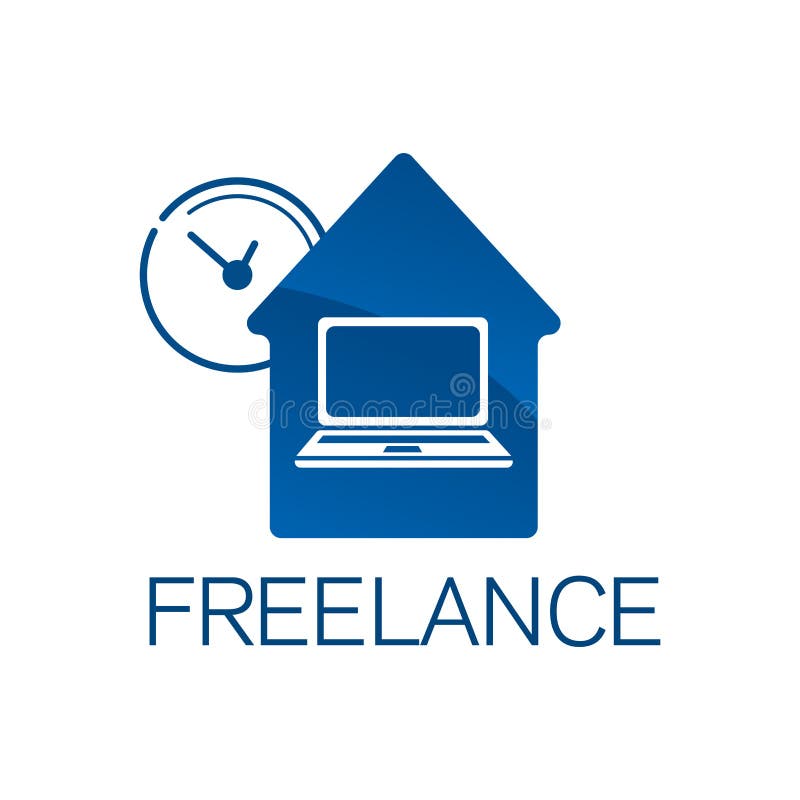 Vector Logo for Freelancing and Remote Work Stock Illustration ...