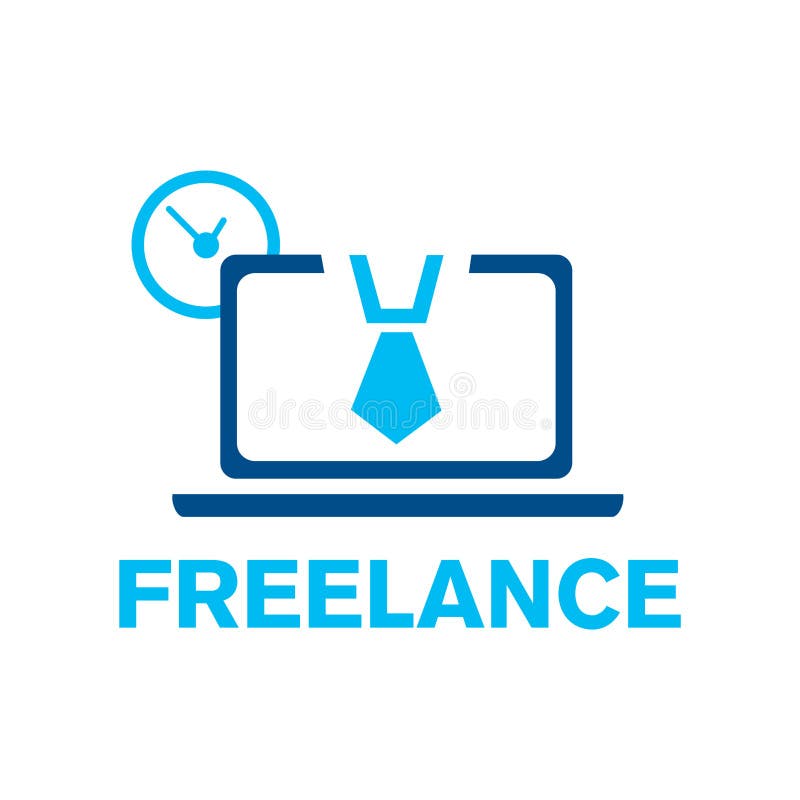Vector Logo for Freelancing and Remote Work Stock Illustration ...