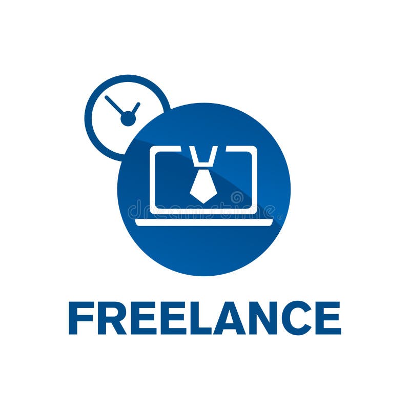 Vector Logo for Freelancing and Remote Work Stock Illustration ...