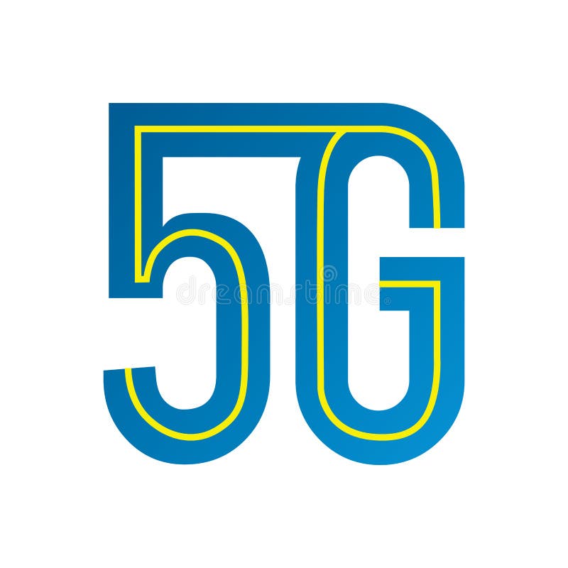 Vector Logo for 5G Internet and Cellular Stock Illustration ...