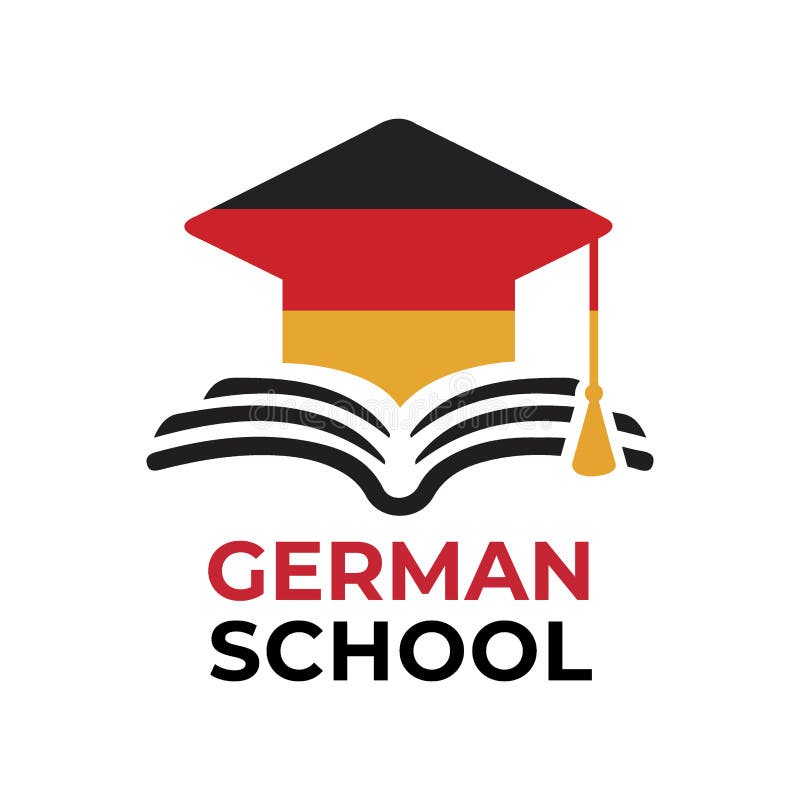 Vector Logo of the German Language School Stock Vector - Illustration ...