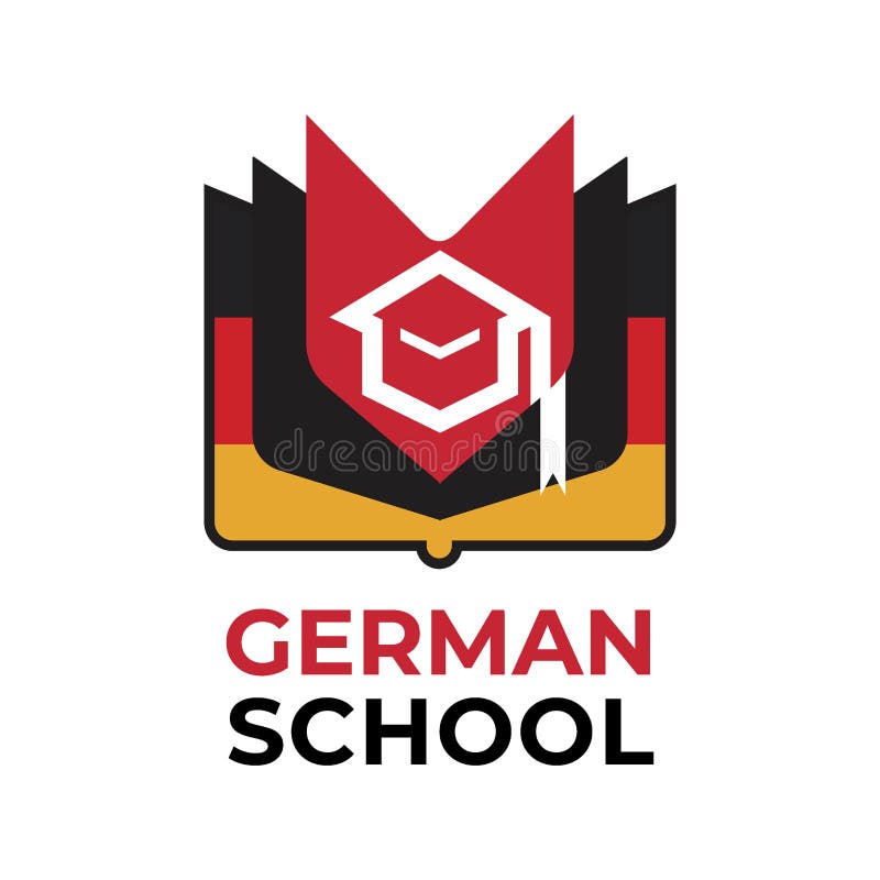 Vector Logo of the German Language School Stock Vector - Illustration ...