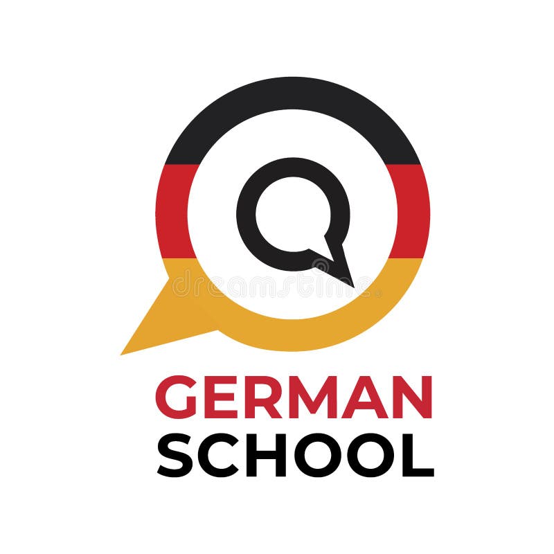 Vector Logo of the German Language School Stock Vector - Illustration ...