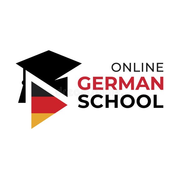 Vector Logo of the German Language School Stock Vector - Illustration ...