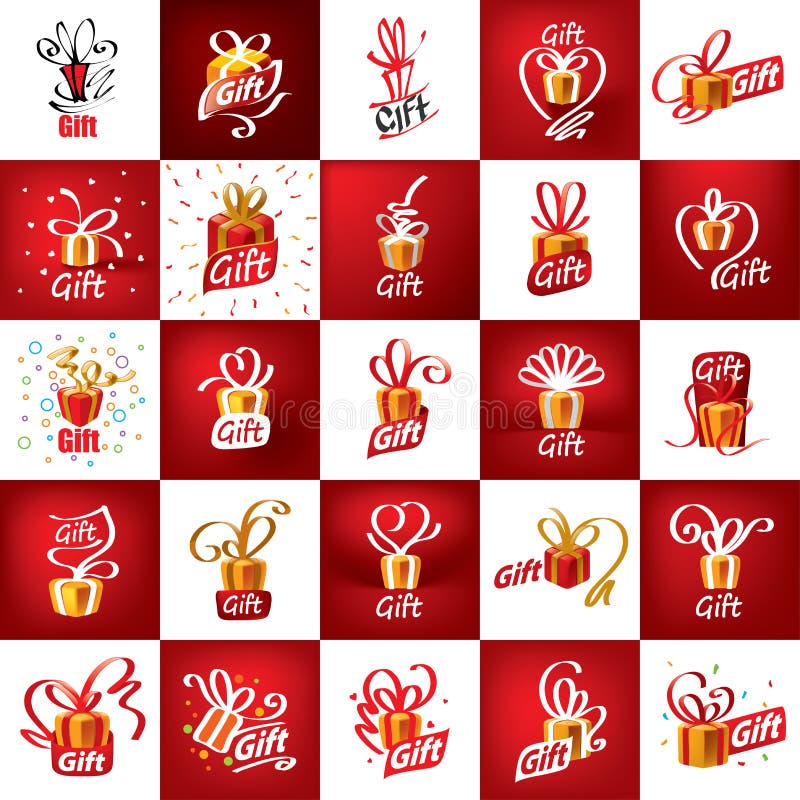 Vector logo gift stock vector. Illustration of celebration - 104947745
