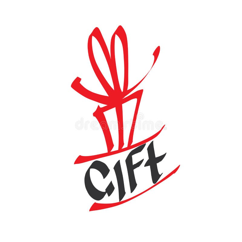 Vector logo gift stock vector. Illustration of icon - 125867789