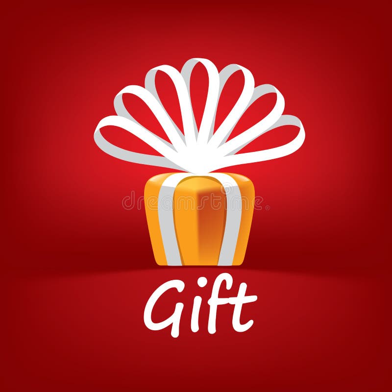 Vector logo gift stock vector. Illustration of happy - 125867890