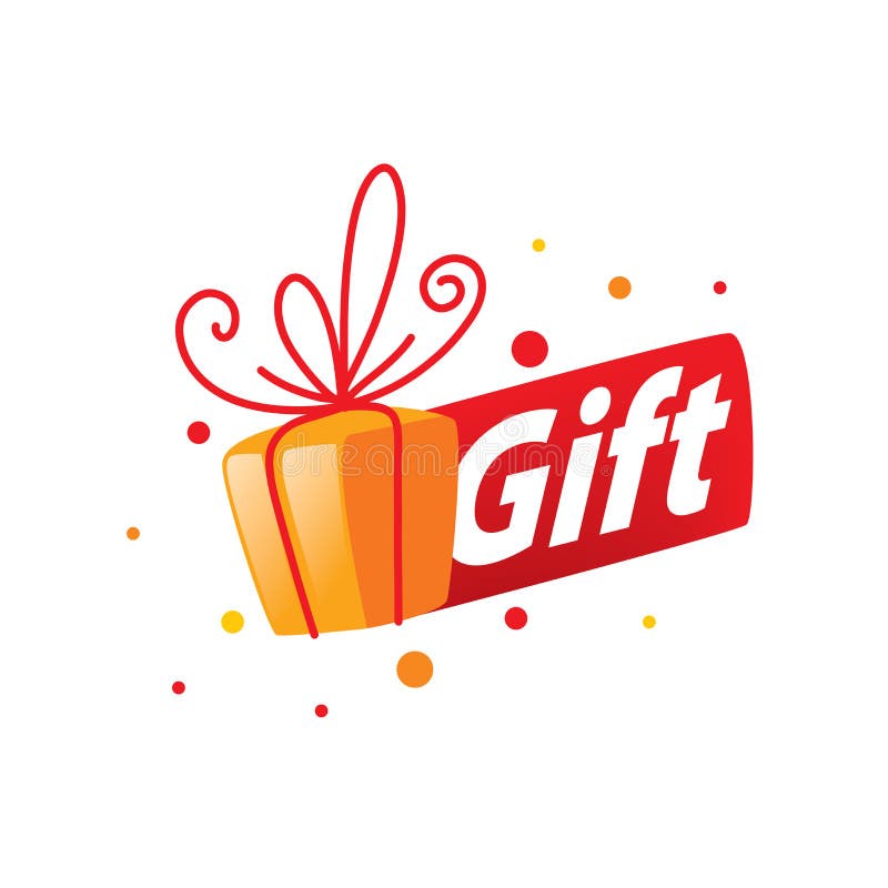 Vector logo gift stock vector. Illustration of flat - 125868910