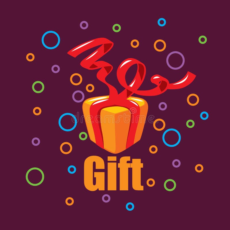 Vector logo gift stock vector. Illustration of package - 125868050