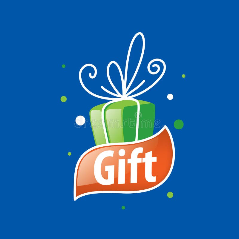 Vector logo gift stock vector. Illustration of party - 125869668