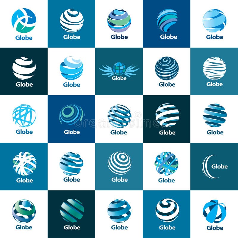 Vector logo globe stock vector. Illustration of creative - 93782178