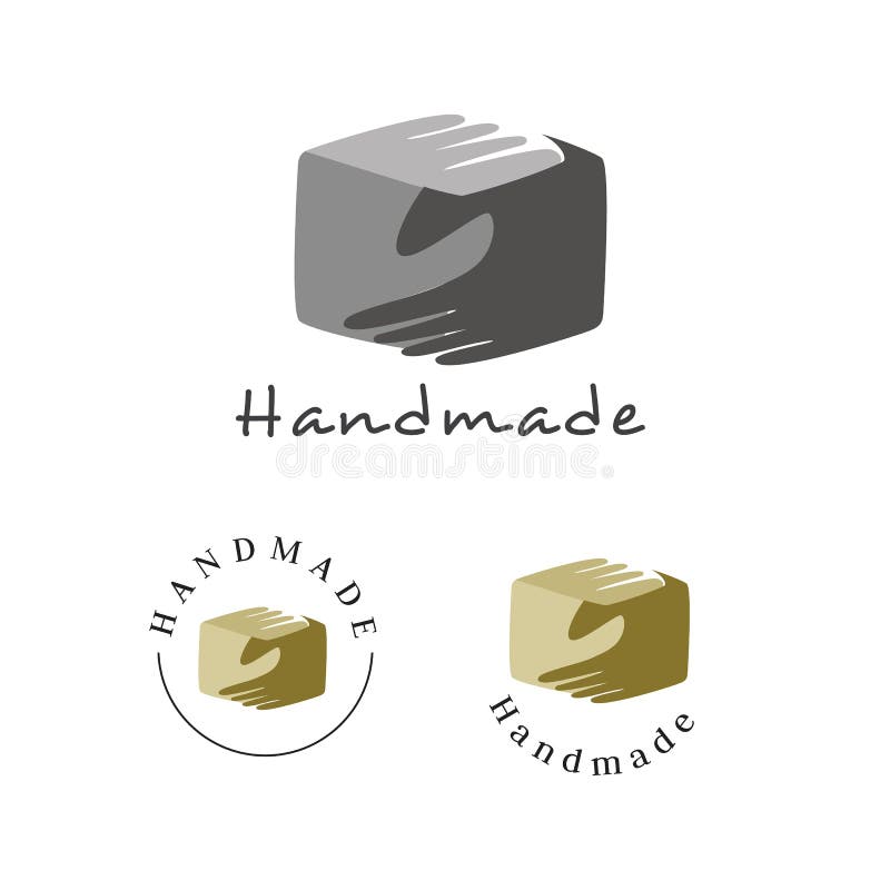 Vector, Logo, Handmade Icon, Handcrafted Stock Vector - Illustration of ...