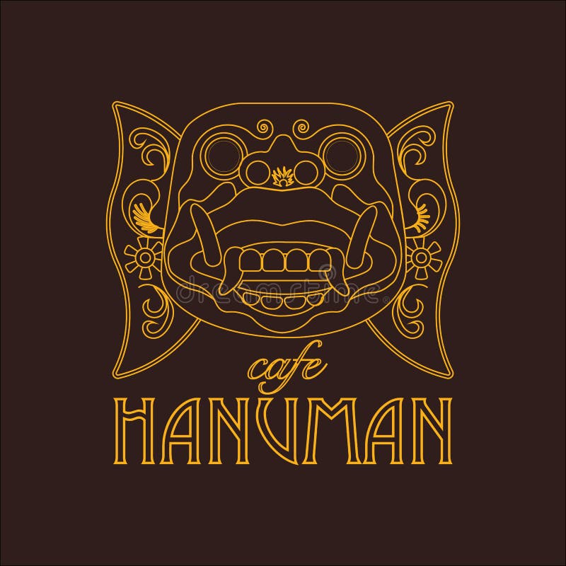 Hanuman Head Vector Illustration Stock Vector - Illustration of rama ...