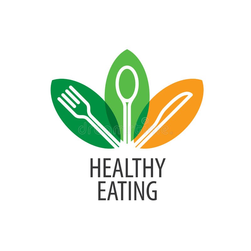 Vector logo healthy eating stock vector. Illustration of delicious ...