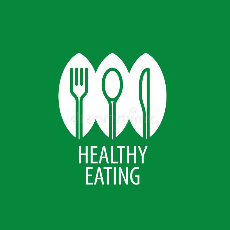 Vector logo healthy eating stock vector. Illustration of icon - 126264422