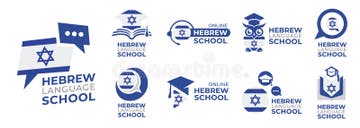 Vector Logo of the Hebrew Language School Stock Vector - Illustration ...