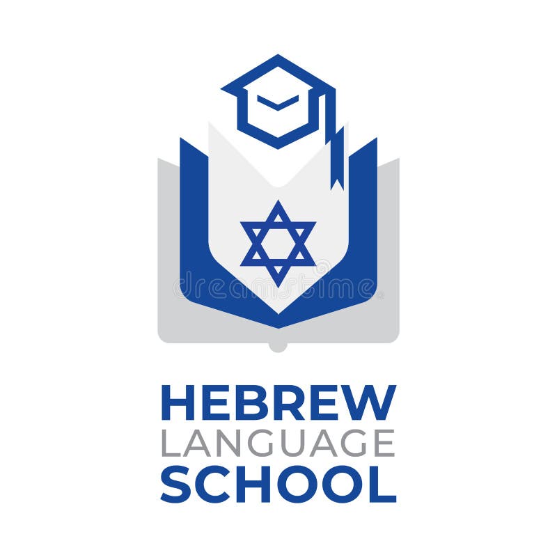 Vector Logo of the Hebrew Language School Stock Vector - Illustration ...