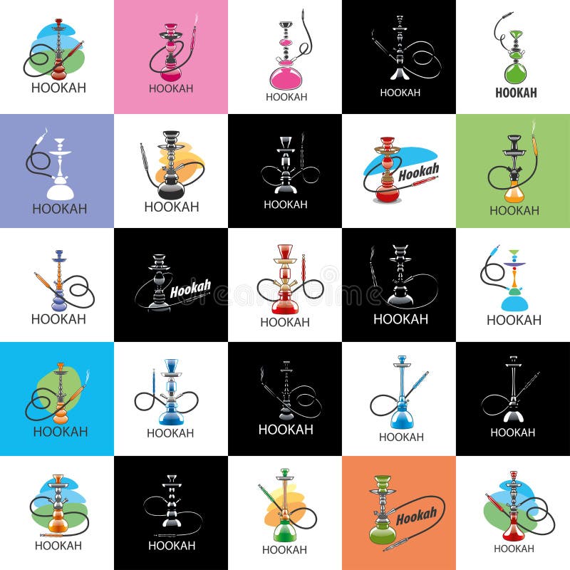Hookah vector logo stock vector. Illustration of illustration - 116827287
