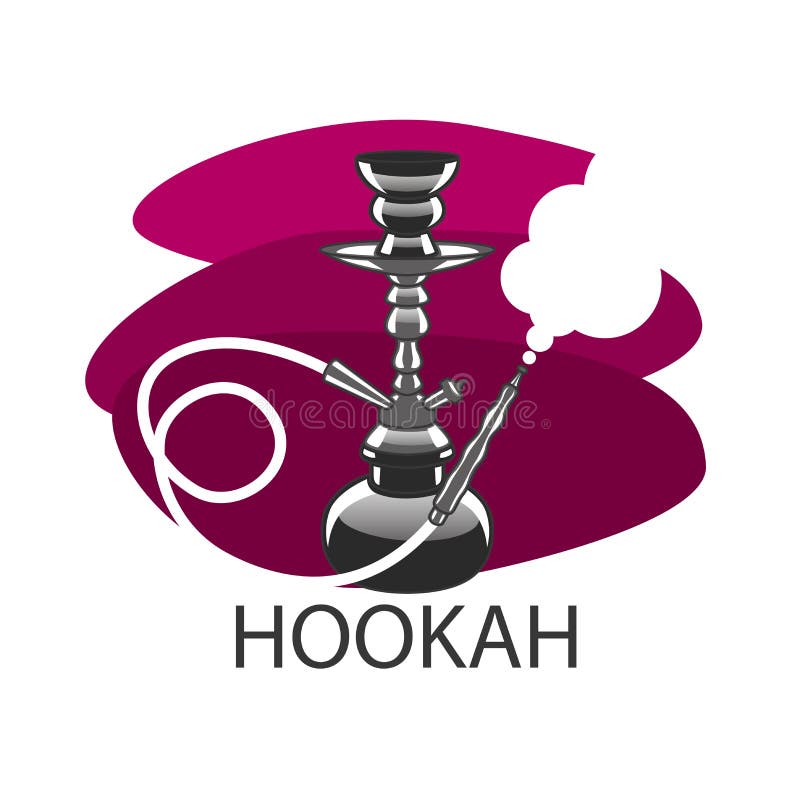 Vector logo hookah stock vector. Illustration of pipe - 126421777