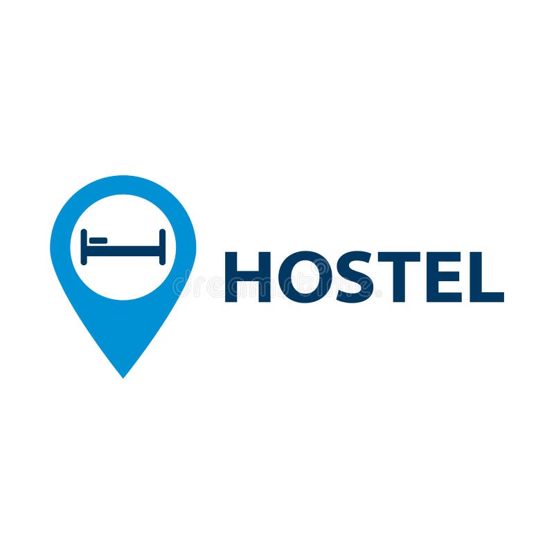 Vector Logo of the Hostel and Hotel Stock Illustration - Illustration ...