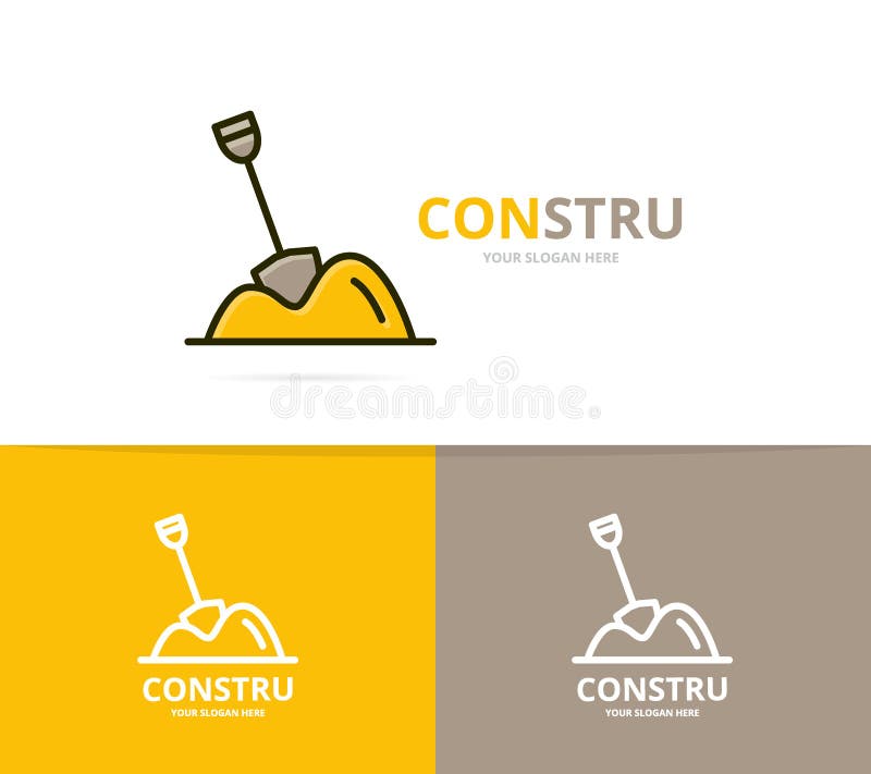 Vector of Pile of Sand Logo Design Template. Stock Vector ...