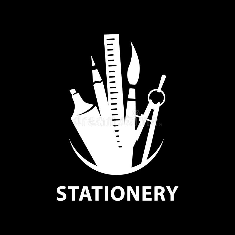 Vector Logo, Icon for a Stationery Store Stock Illustration ...