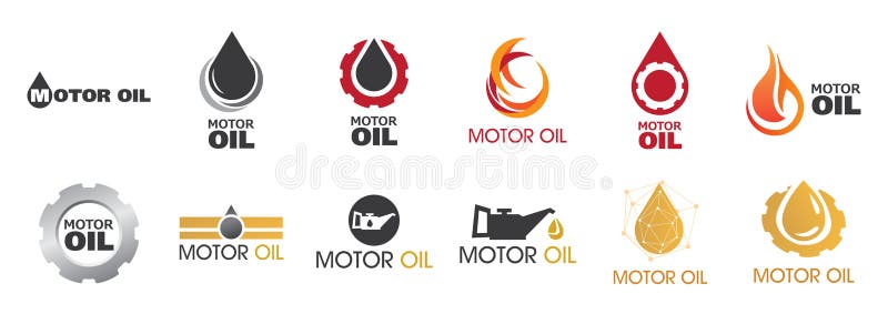 Vector Logo, Illustration of Engine Oil and Fuel Stock Illustration ...