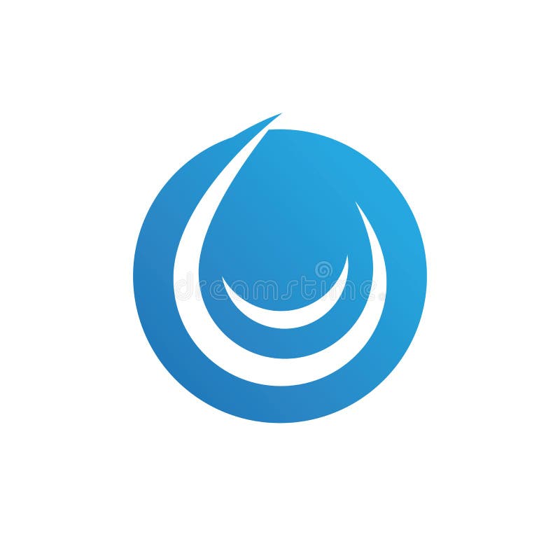 Vector Logo Illustration Water Gradient Color Stock Vector ...