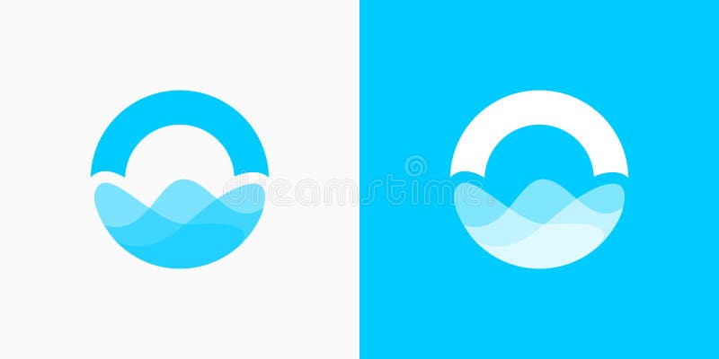 Water Inside a Circle Shape Stock Vector - Illustration of circle ...