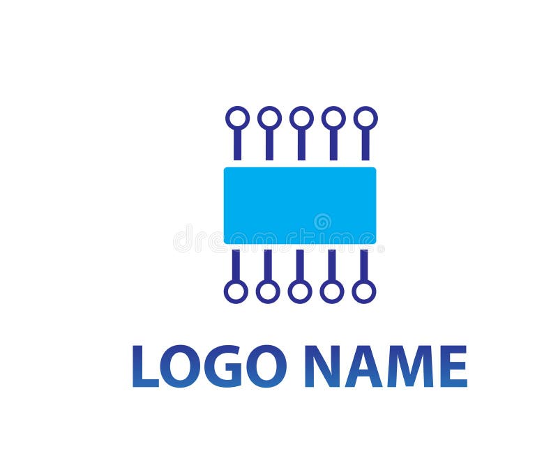 Vector Logo Industry and Technology Stock Vector - Illustration of ...