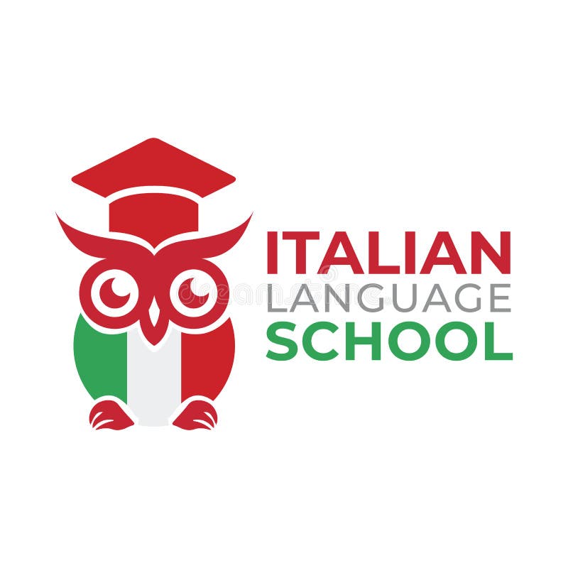 Vector Logo of the Italian Language School Stock Vector - Illustration ...