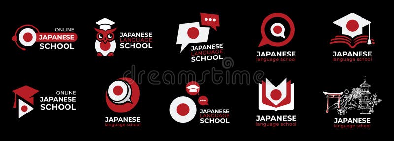 Vector Logo of the Japanese Language School Stock Vector - Illustration ...