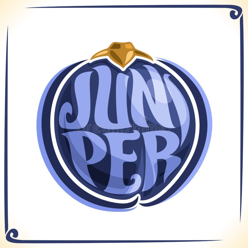 Vector logo for Juniper stock vector. Illustration of shiny - 103707917