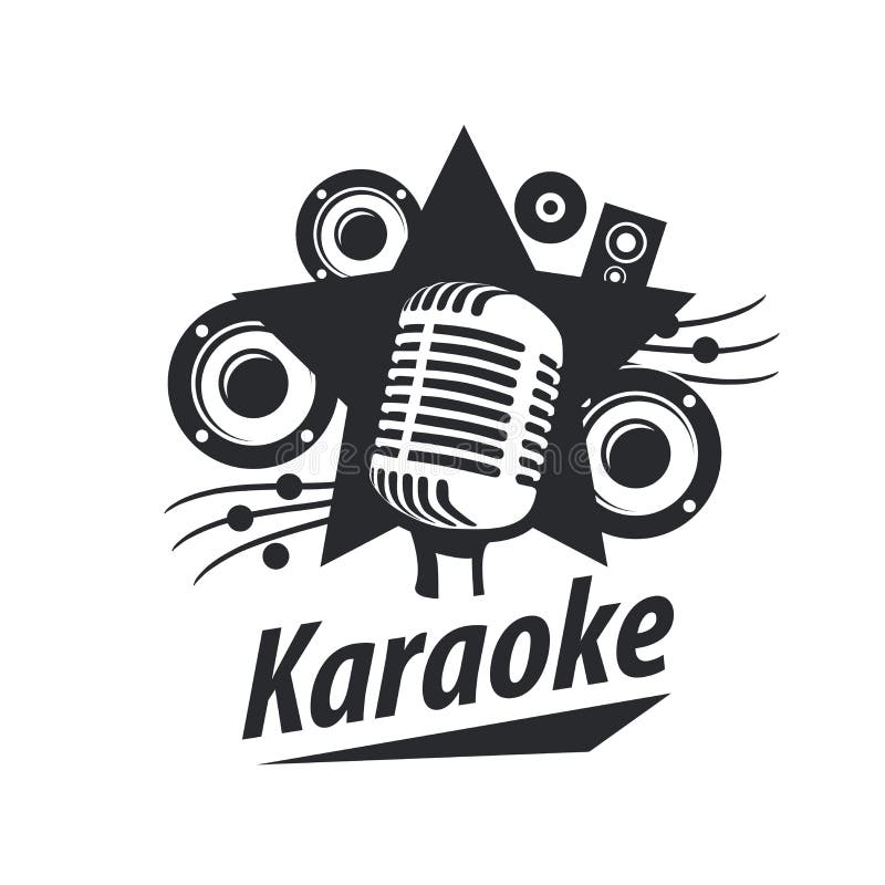 Vector logo karaoke stock vector. Illustration of concept - 126464008