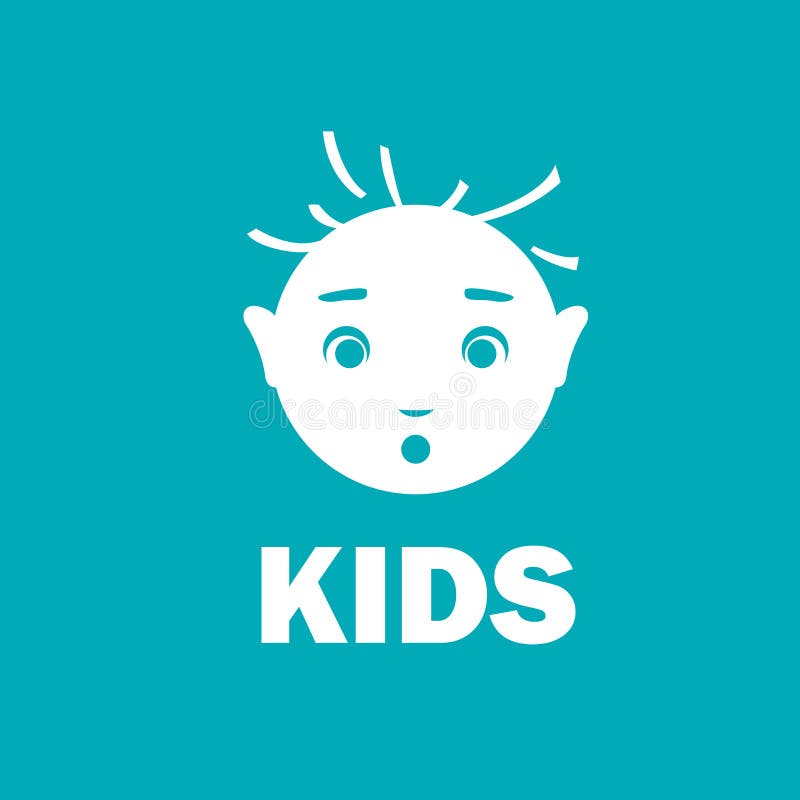 Vector logo kids stock vector. Illustration of creative - 125827166