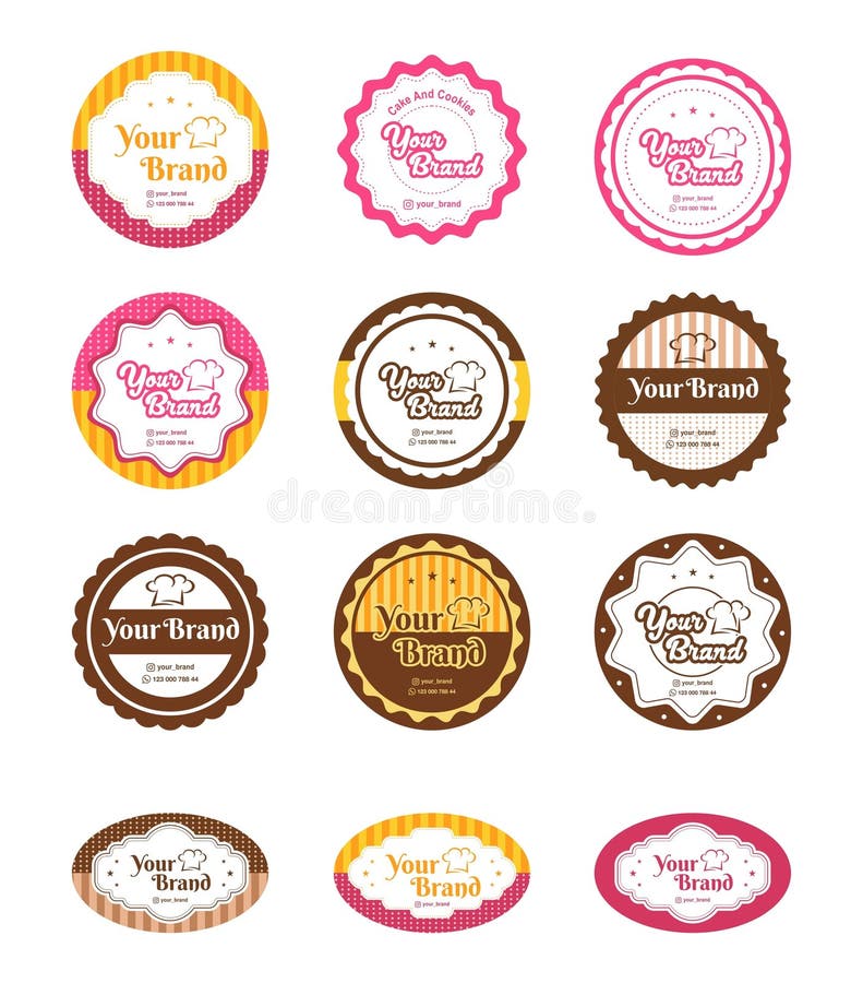 Vector Logo Label Illustration, Collection of Simple Labels for Product ...