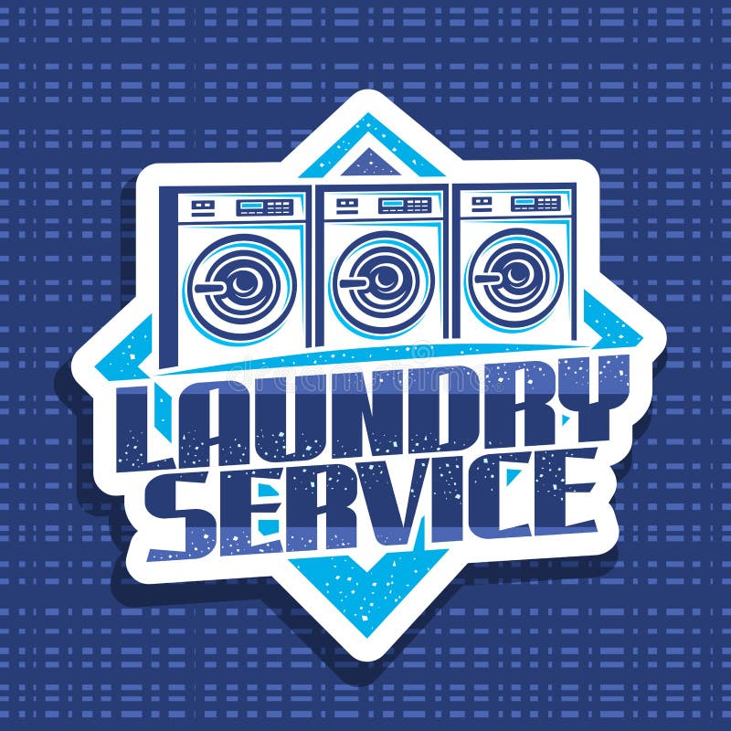 Vector Logo for Laundry Service Stock Vector - Illustration of ...