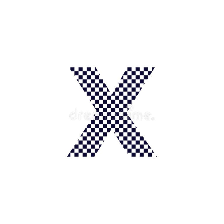 Vector Logo Letter Del Modelo Del Inspector X Ilustración del Vector ...