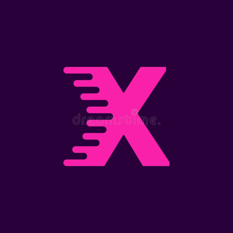 Vector Logo Letter X Speed stock illustration. Illustration of font ...