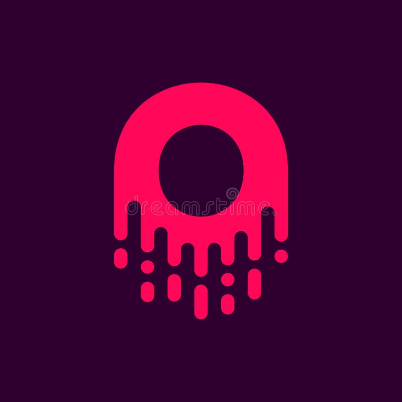 Dripping Vector Logo Letter O Stock Vector - Illustration of molten ...