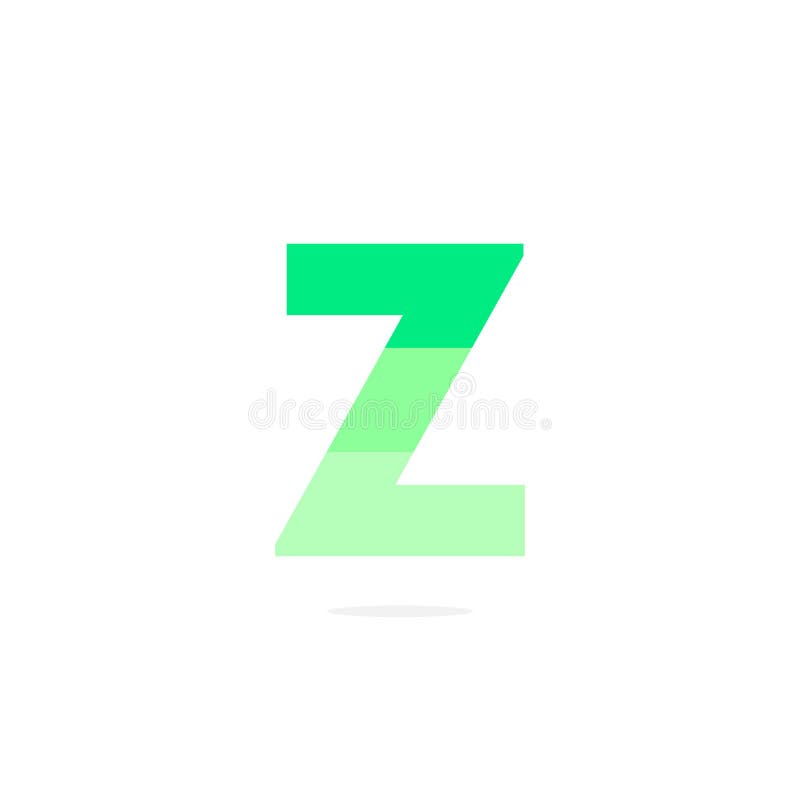 Vector Logo Letter Z Green Energy Battery Stock Vector - Illustration ...