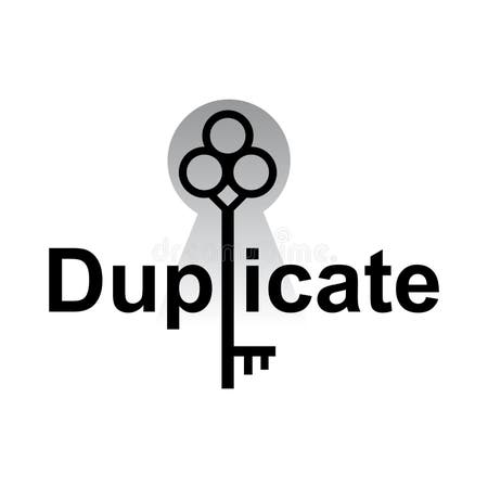 Vector Logo of Making and Duplicate Keys Stock Vector - Illustration of ...