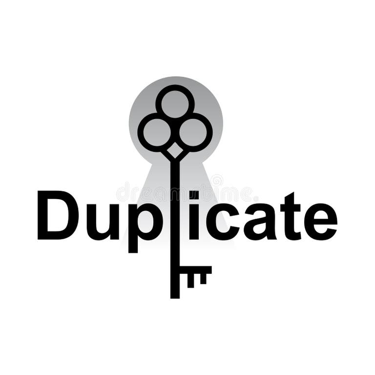 Vector Logo of Making and Duplicate Keys Stock Vector - Illustration of ...