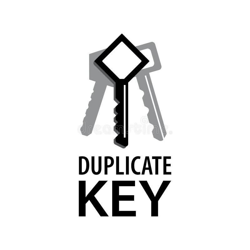 Vector Logo of Making and Duplicate Keys Stock Vector - Illustration of ...