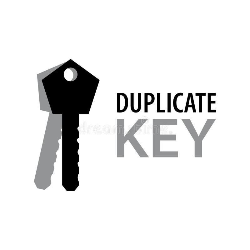 Vector Logo of Making and Duplicate Keys Stock Vector - Illustration of ...