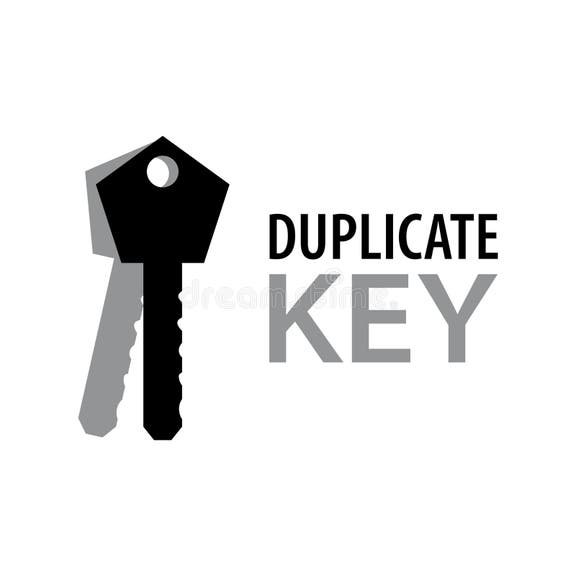 Vector Logo of Making and Duplicate Keys Stock Vector - Illustration of ...