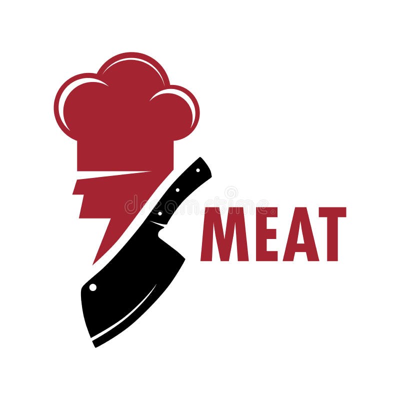 Vector Logo of a Meat Shop and Restaurant Stock Vector - Illustration ...